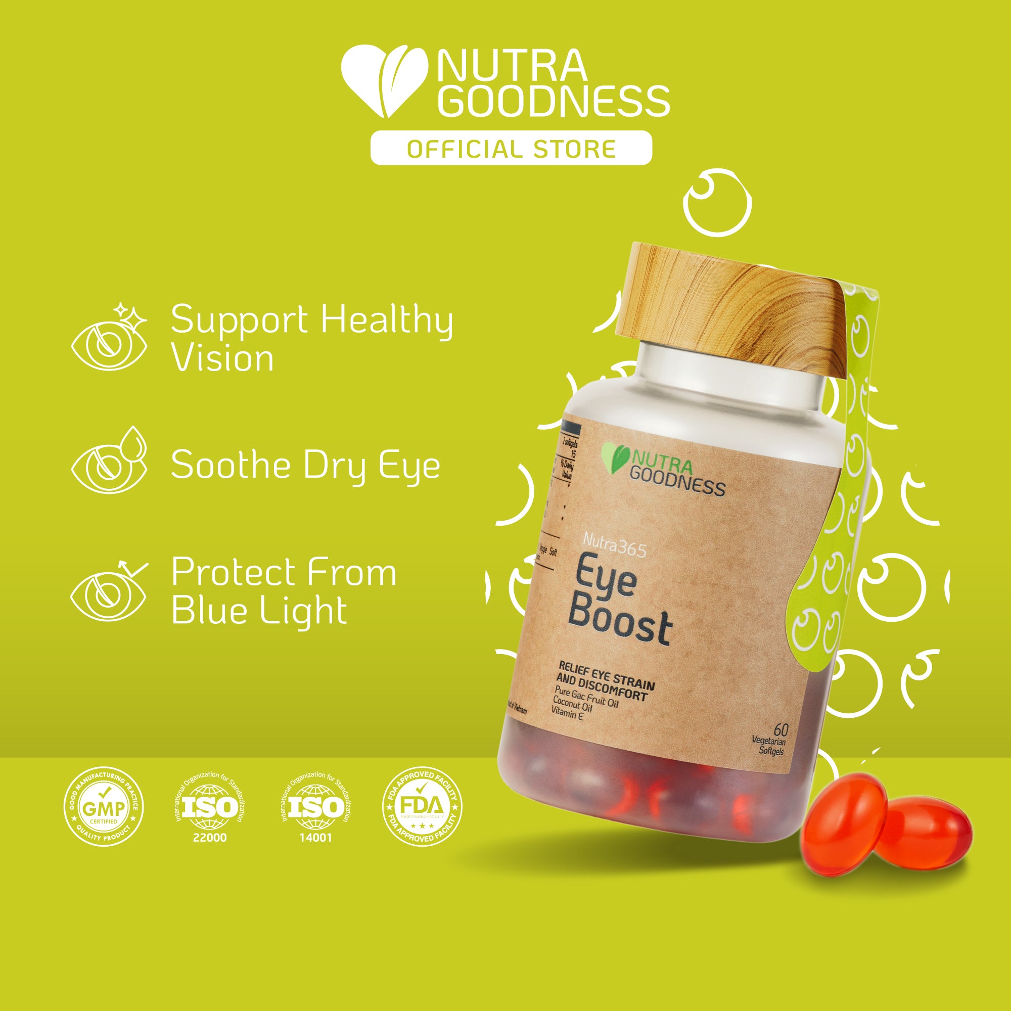 Nutra Goodness Nutra365 Eye Boost 60s - Support Healthy Vision & Relie ...